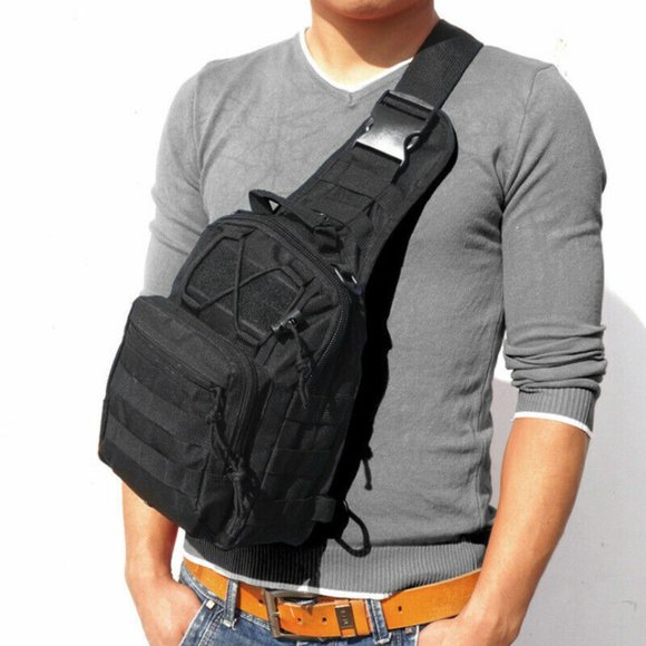 Bags | Men Pouch Tactical Chest Shoulder Sling Bag Bum Pack Cross Body ...